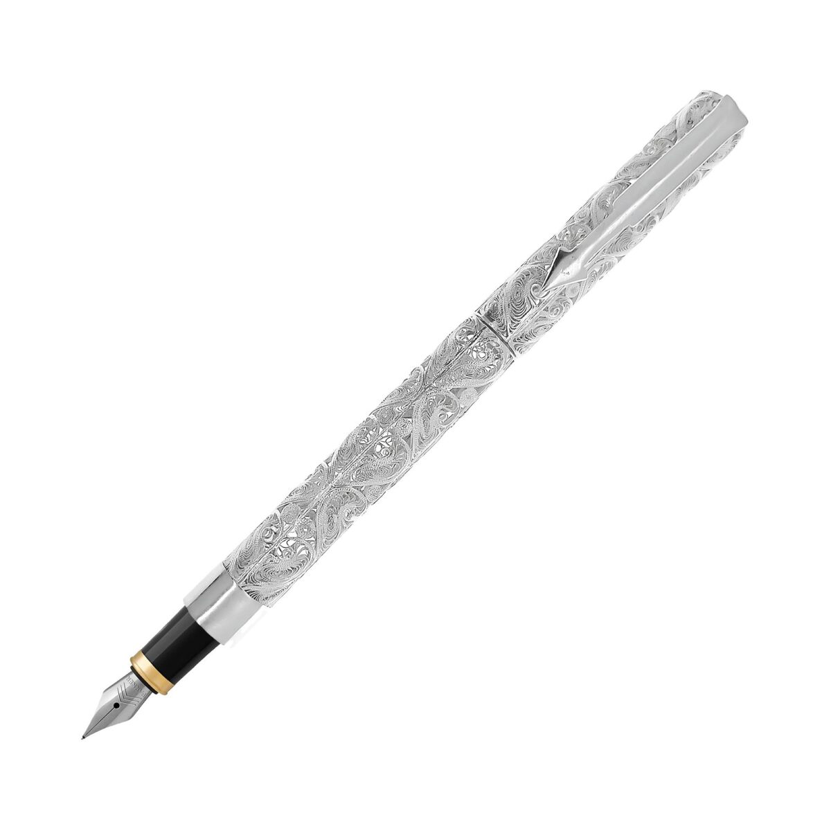 Pluma fuente Parker IM Premium en filigrana de plata - Joyería G&A