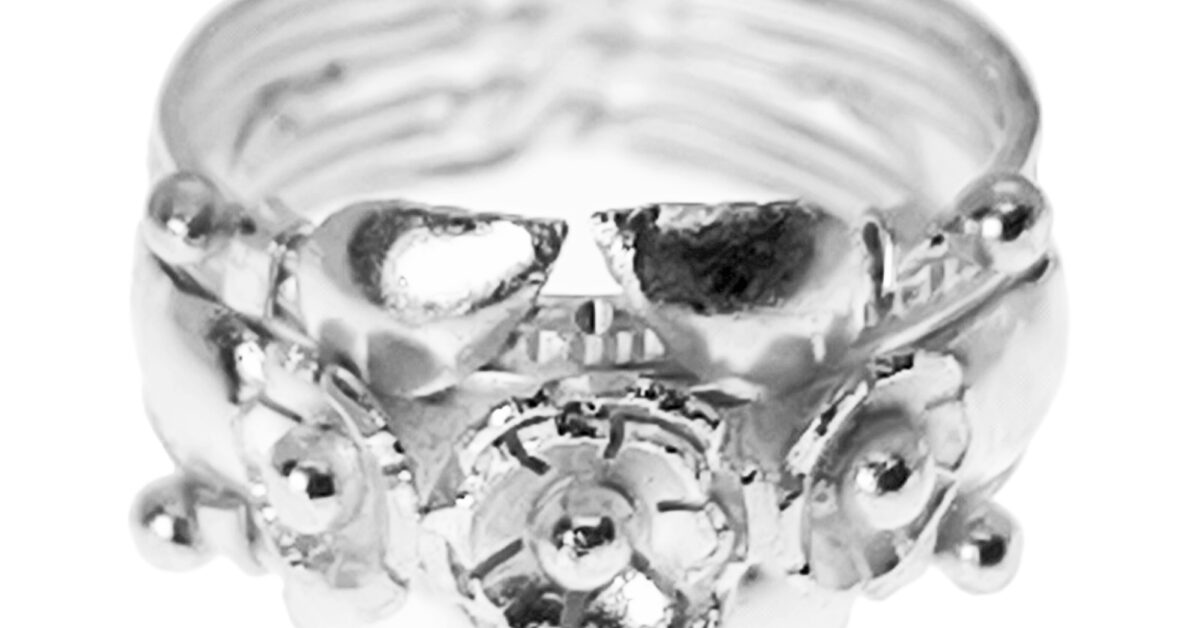 Anillo de plata filigrana modelo siete ramales - Joyería G&A